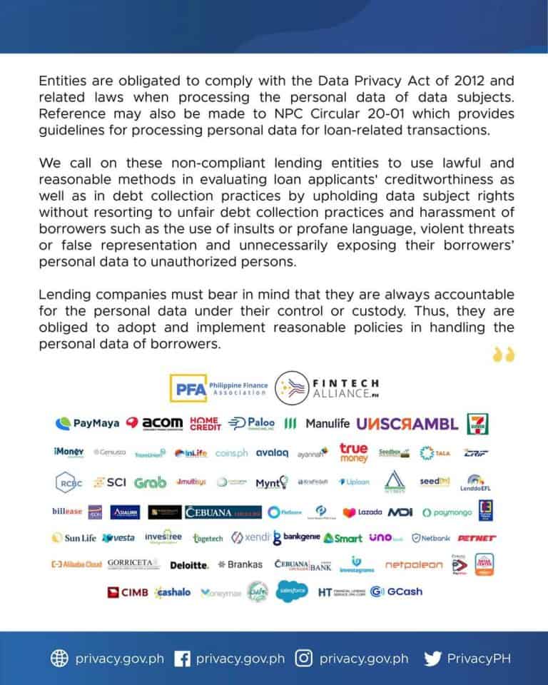NPC Joint Statement Against OLA • Cebuana Lhuillier Pawnshop